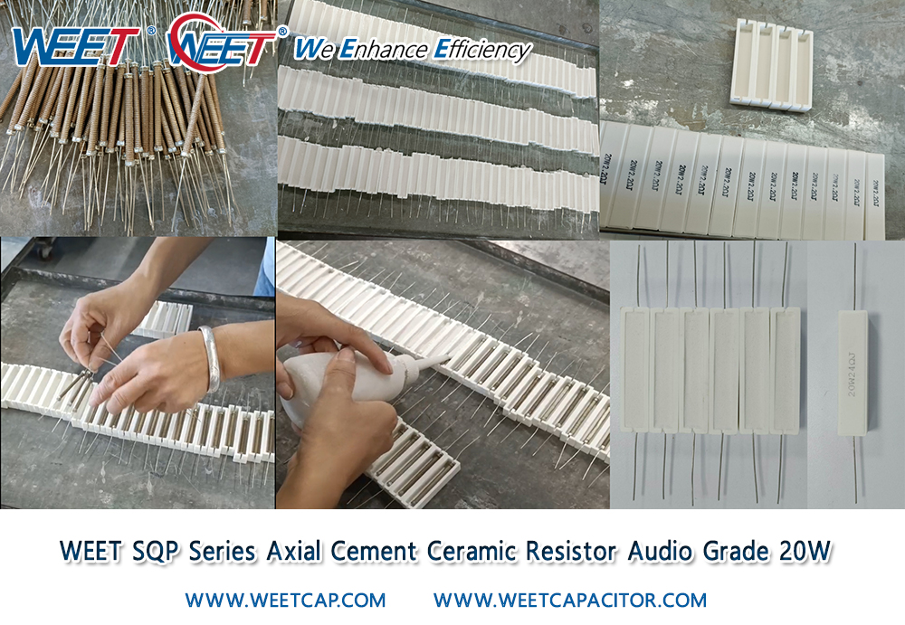 5 Pack Resistors 5-Pack 8 Ohm 20W Ceramic Wire Wound Resistors - Cement ...